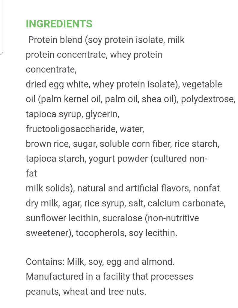 Bariatrix - Fluffy Vanilla Crisp Bar – Ideal Wellness Clinic